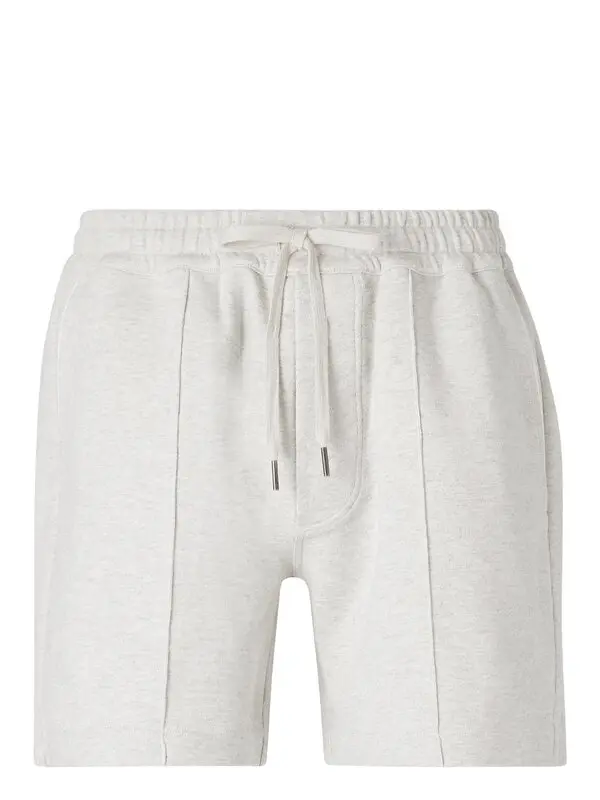 TOM FORD Cotton, Silk And Cashmere-blend Jersey Shorts - Gray