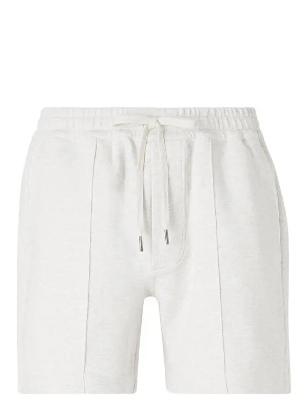 TOM FORD Cotton, Silk And Cashmere-blend Jersey Shorts - Gray