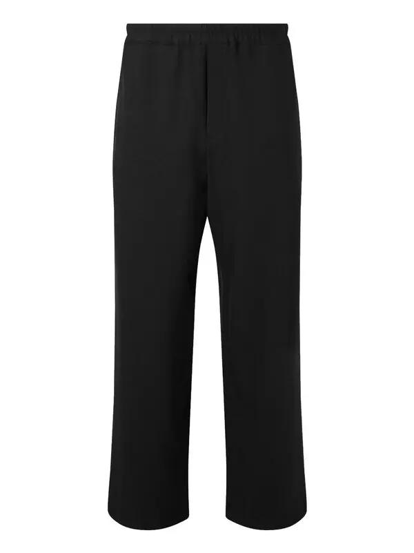 THE ROW Ari Straight-leg Wool Trousers - Black
