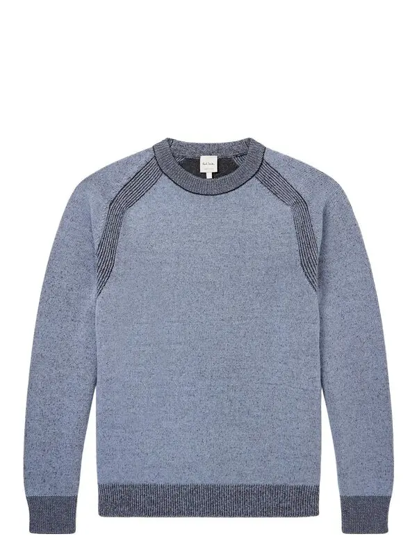 Paul Smith Ribbed Wool Sweater - Black