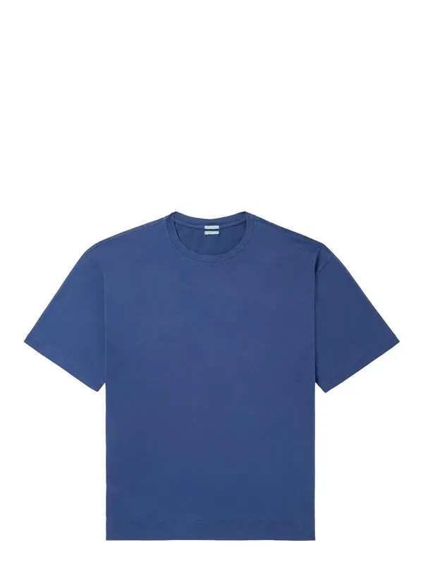 Massimo Alba Nevis Cotton-jersey T-shirt - Blue