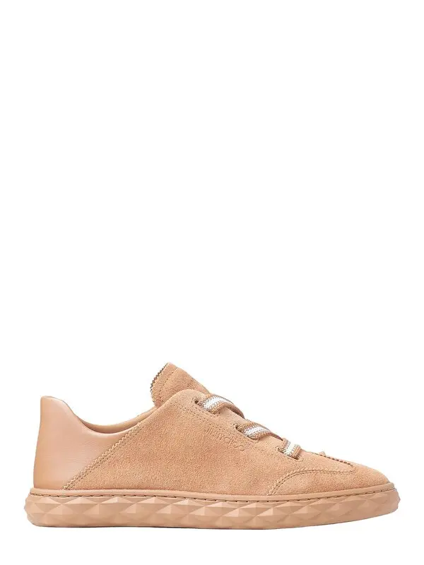JIMMY CHOO Diamond Light Flex Suede Sneakers - Brown