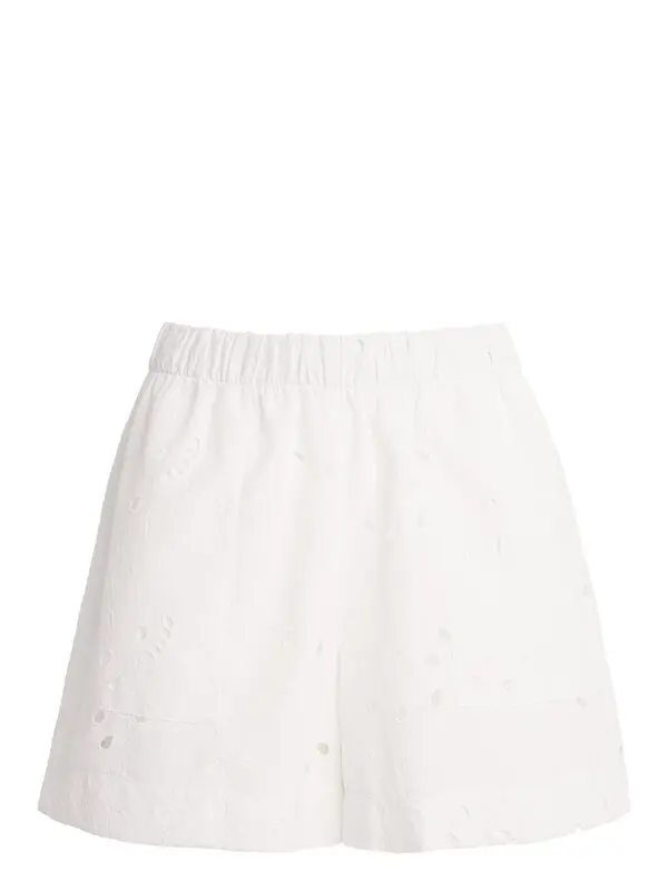 Shan Broderie Lace Shorts - White