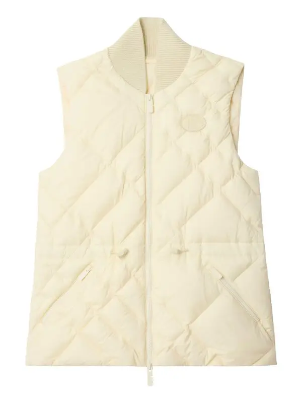Burberry Water-resistant Down Quilted Gilet - White