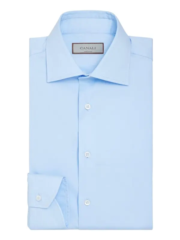 Canali Cotton-blend Shirt - Blue