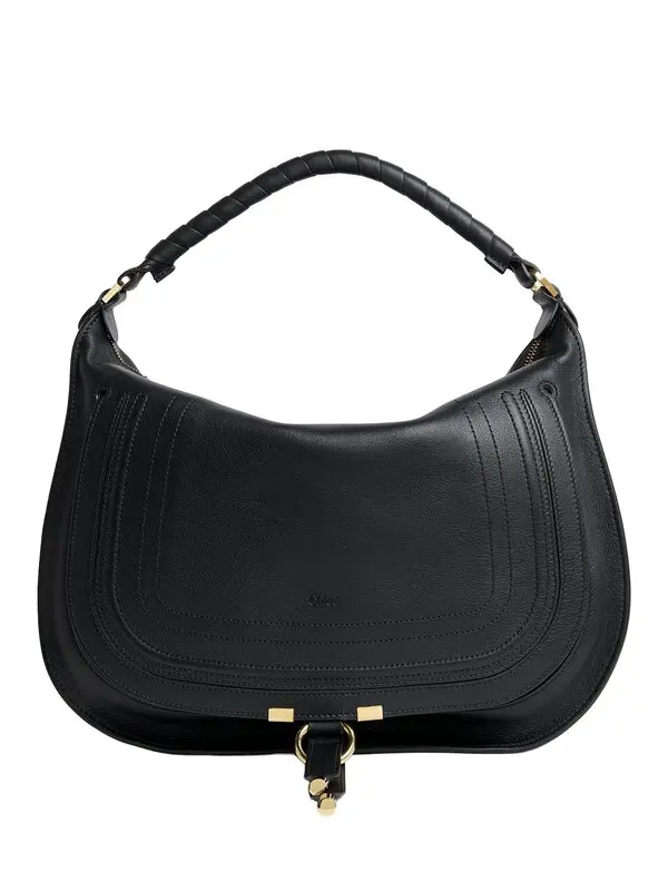 Chloé Calfskin Marcie Shoulder Bag - Black
