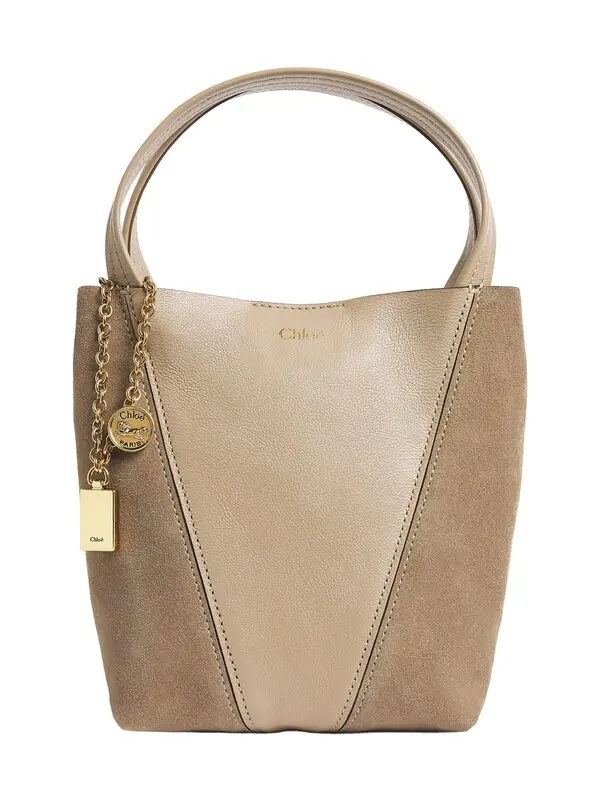 Chloé Spin Small Tote Bag - Brown