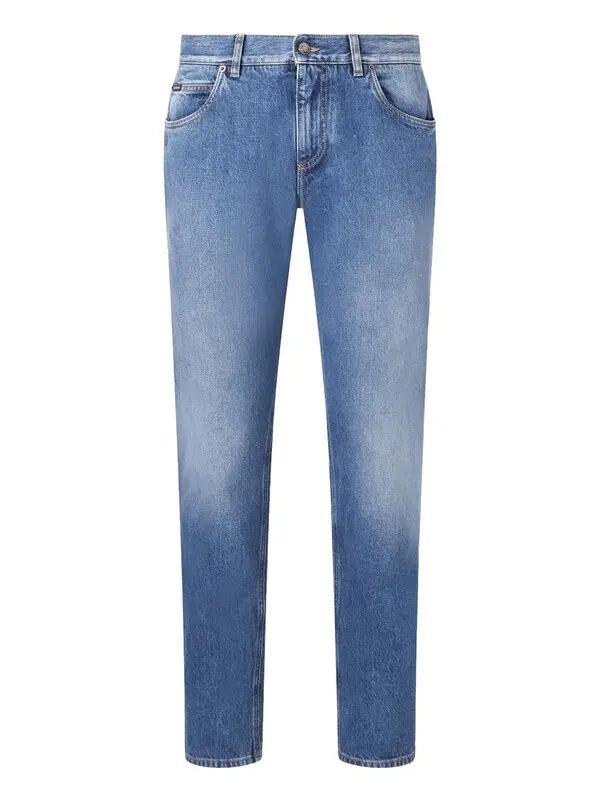 Dolce & Gabbana Slim-fit Straight-leg Jeans - Blue