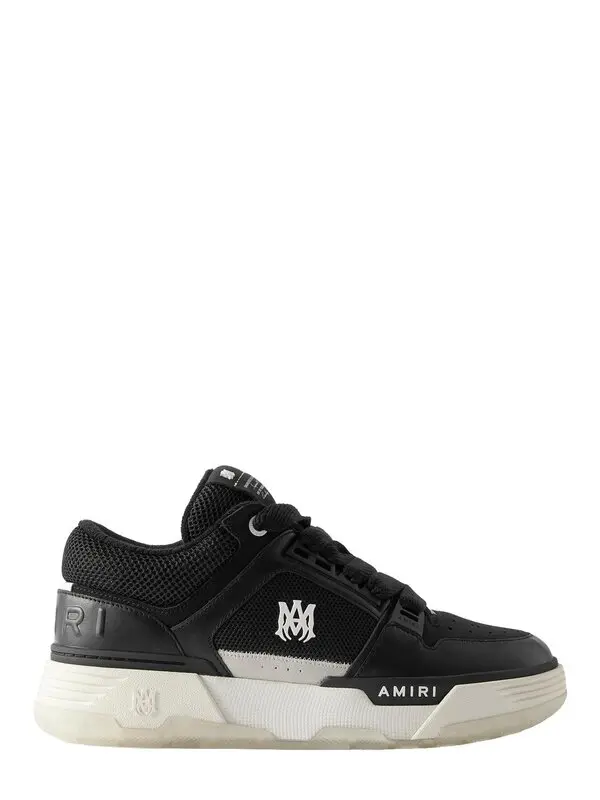 Amiri Ma-1 Mesh And Leather Sneakers - Black