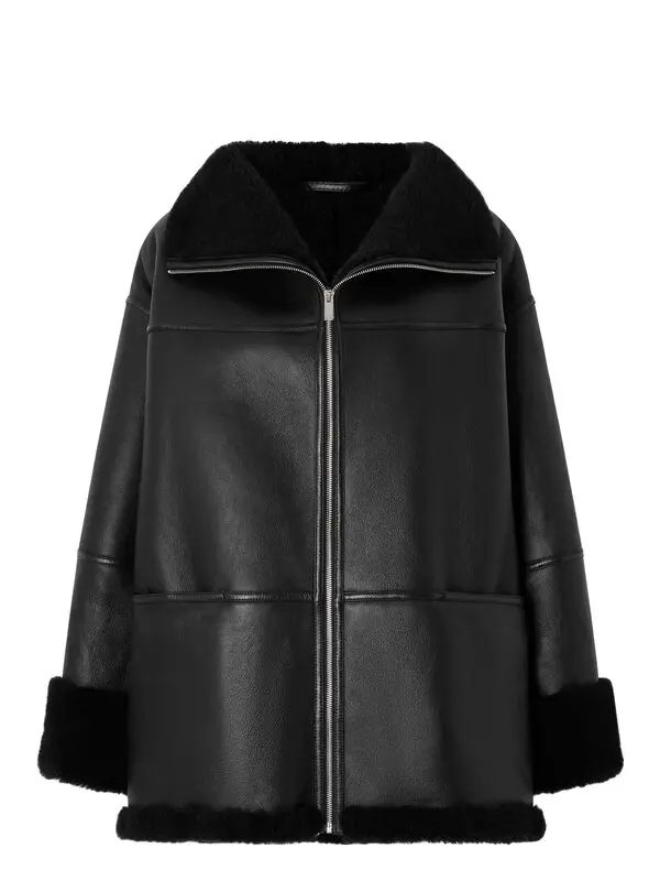 TOTEME Shearling Jacket - Black