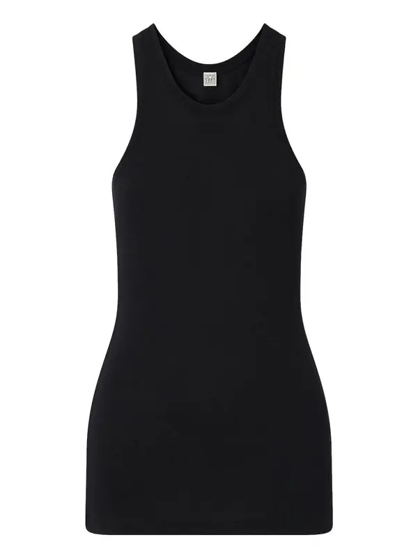 TOTEME Jersey Tank Top - Black