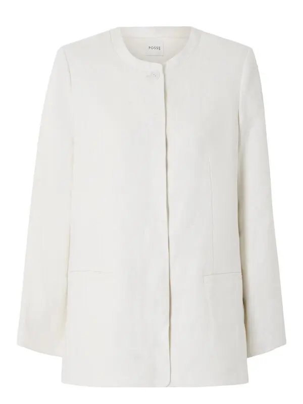 Posse Edie Linen Blazer - Cream