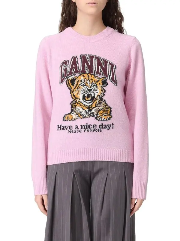 GANNI Sweater - Pink