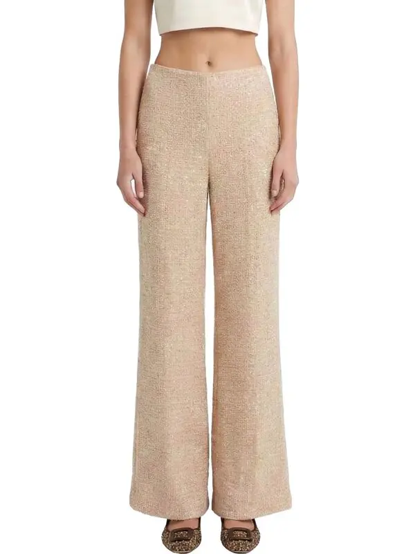 TWINSET Wide Leg Trousers - Beige