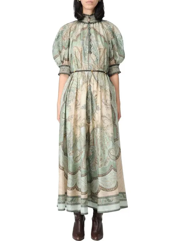 Zimmermann Printed Dress - Green