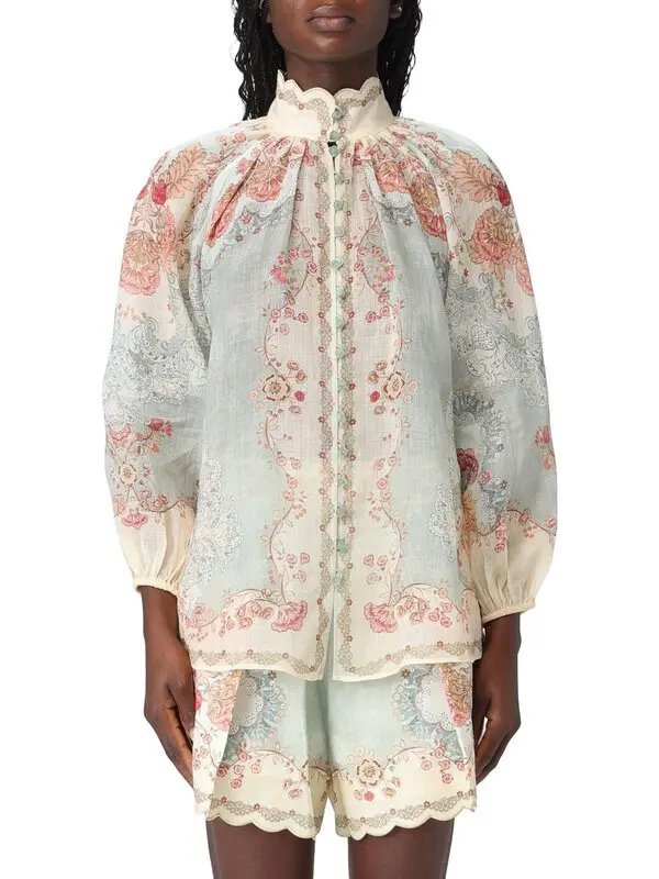 Zimmermann Printed Shirt - Gnawed Blue