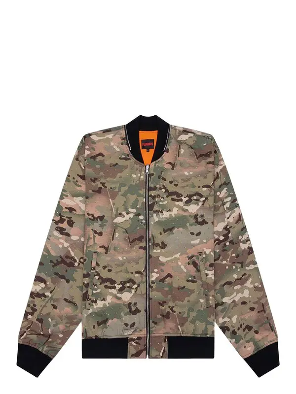 PLEASURES Gen Camo Bomber Jacket - Green