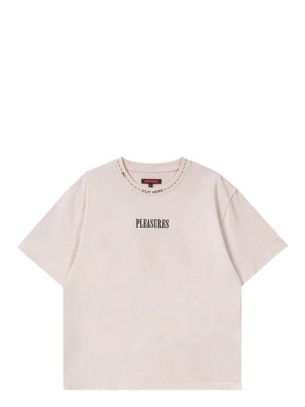 PLEASURES Cut Here Heavyweight T-shirt - Pink