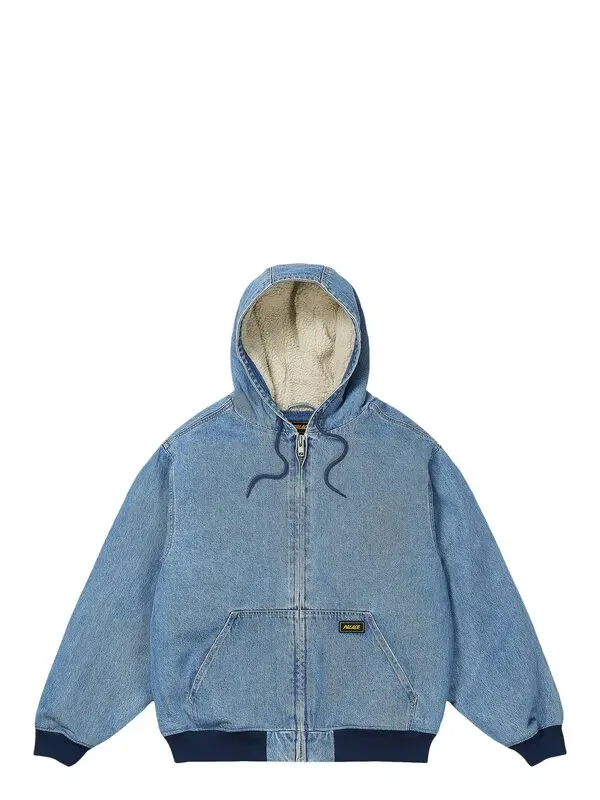 PALACE Hooded Sherpa Jacket - Blue