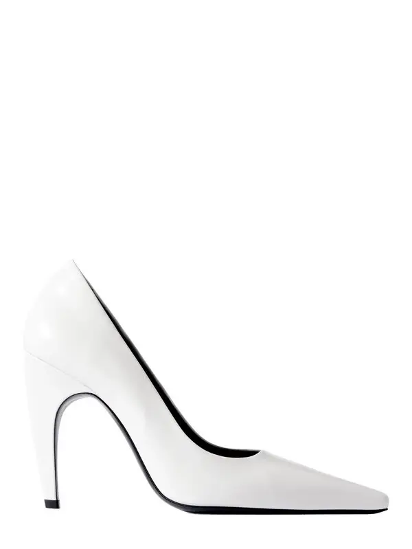 JUDE Fame Leather Pumps - White