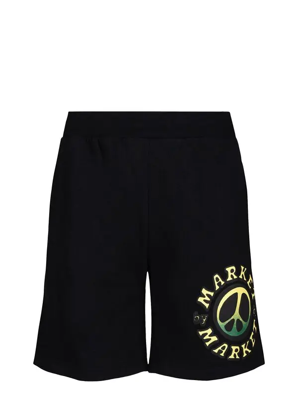 MARKET Gradient Overdye Sweatshorts - Black