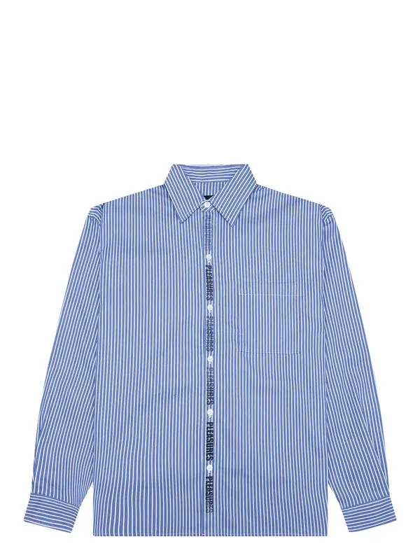 PLEASURES Impact Button-up - Blue