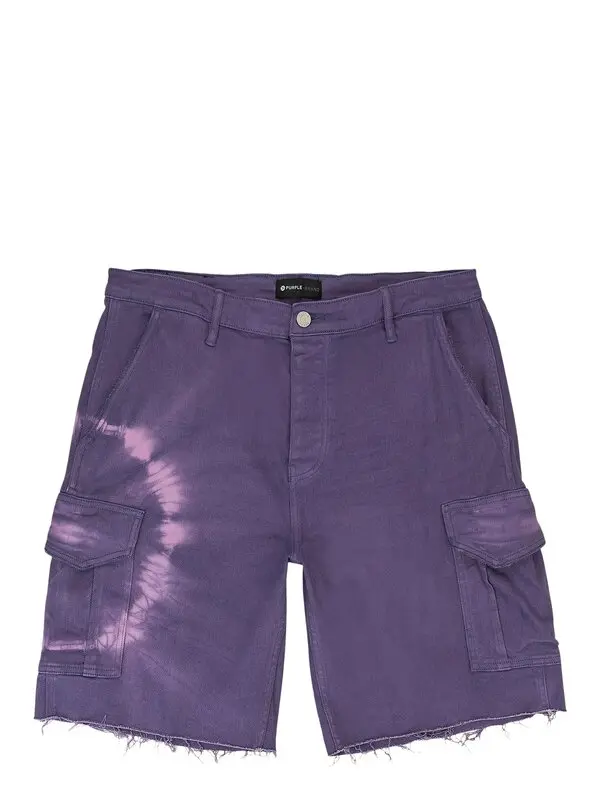 PURPLE BRAND Twill Cargo Shorts - Purple