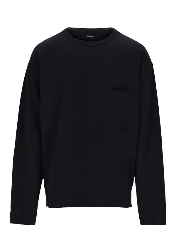 LEMAIRE Boxy Long-sleeve T-shirt - Black