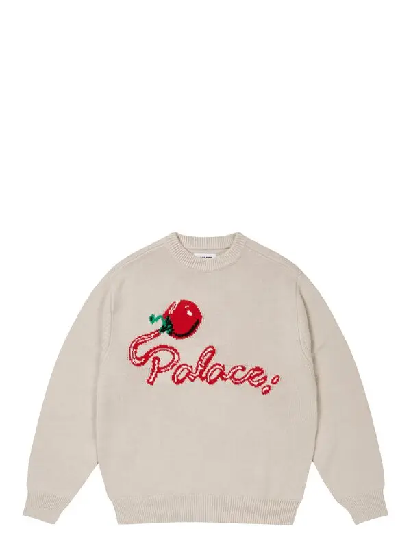 PALACE Tommy Knit - White