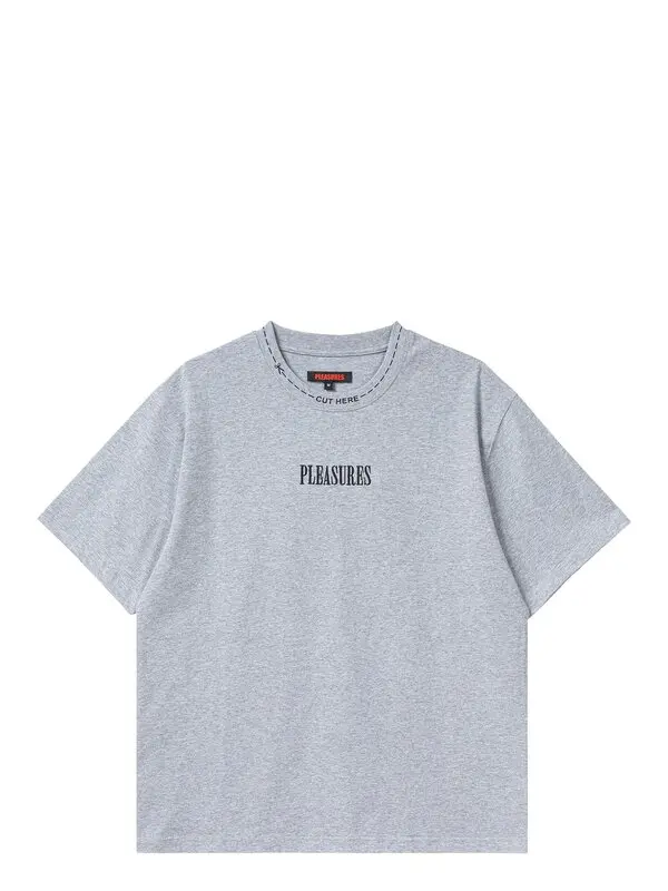 PLEASURES Cut Here Heavyweight Shirt - Grey