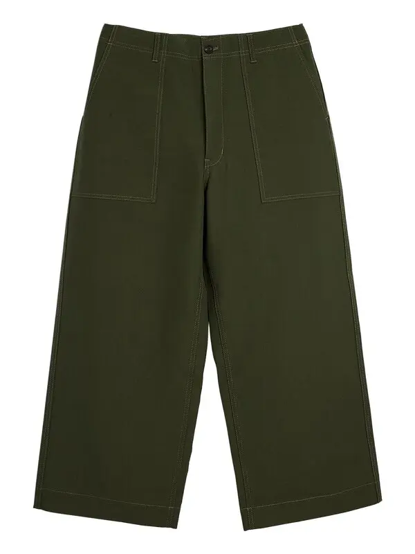 Comme Des Garçons Cotton Double Weave Deep Pocket Trouser - Tan
