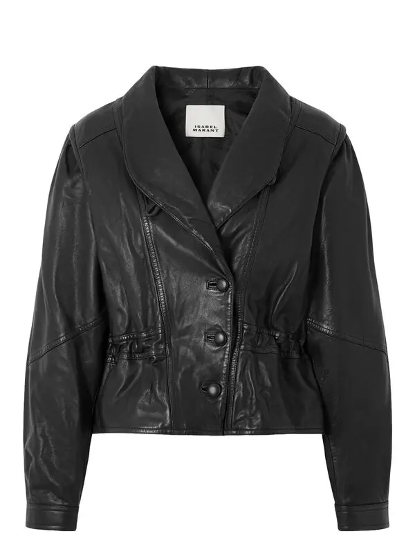 Isabel Marant Leather Biker Jacket - Black