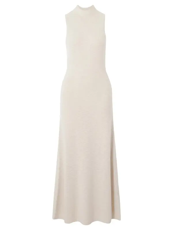 Gabriela Hearst Sarisha Cashmere Midi Dress - Ivory