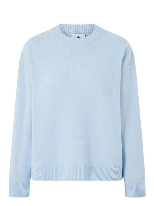 ANINE BING Lee Cashmere Sweater - Blue