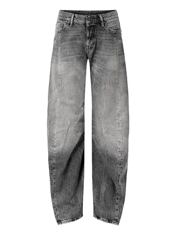 Acne Studios 2006f Low-rise Barrel-leg Jeans - Black