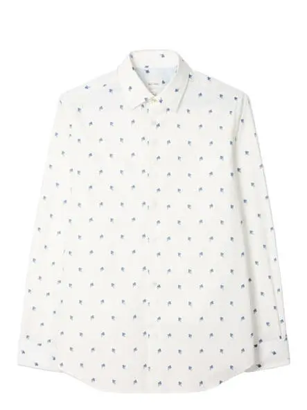 Paul Smith Tailored-fit 'ditsy Flower' Cotton Shirt - White