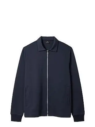 Paul Smith Double-face Jersey Zip-front Sweatshirt - Blue