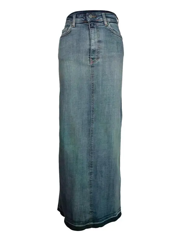 GANNI Denim Maxi Skirt - Blue