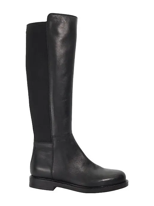 DUNE Tallo Leather Knee-high Boots - Black Leather