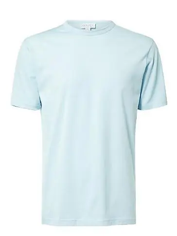 Sunspel Classic Short-sleeve Cotton T-shirt - Frost Blue