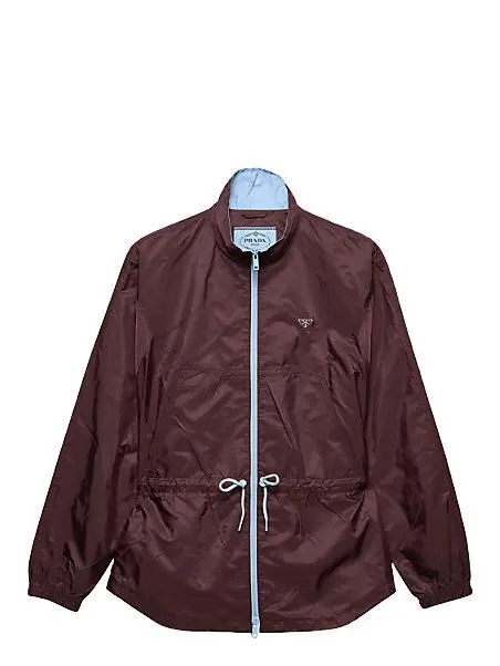 Prada Re-nylon Puffer Jacket - Burgundy