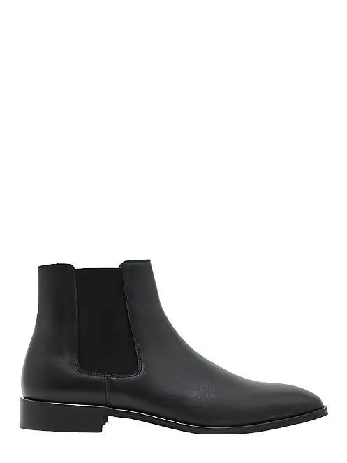 REISS Elba Leather Chelsea Boots - Black