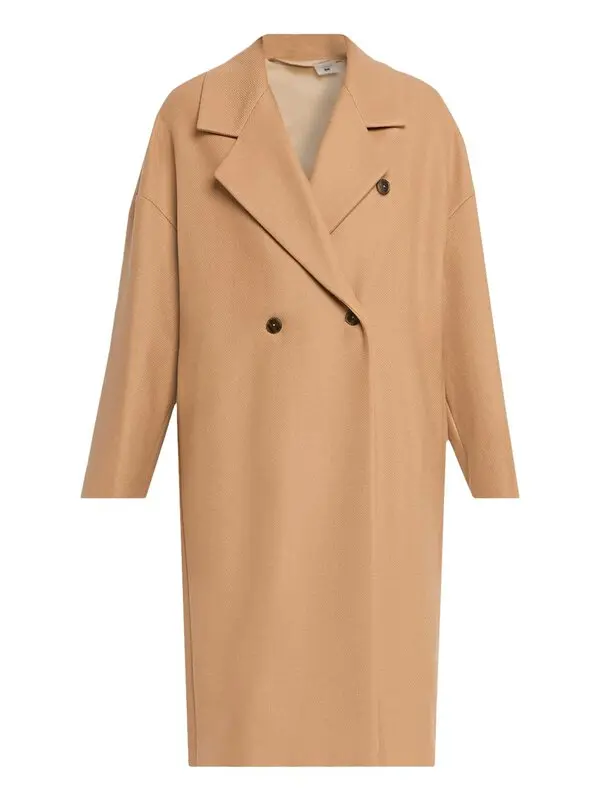 Herno Double-breasted Wool-blend Coat - Caramel