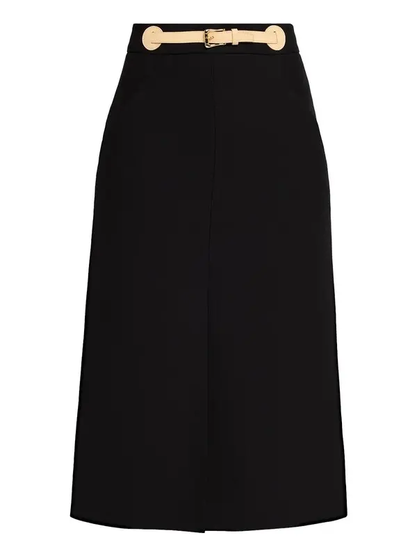Valentino Garavani Belted A-line Knee-length Skirt - Light Hazelnut
