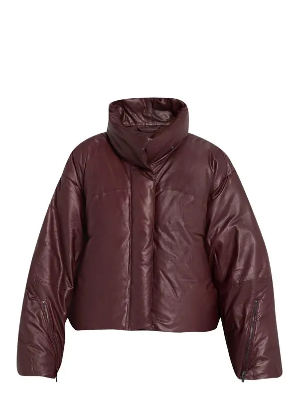 TWP Leather Puffer Jacket - Red Red Wi