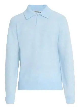 Simkhai Davis Cashmere-blend Polo Sweater - Breeze