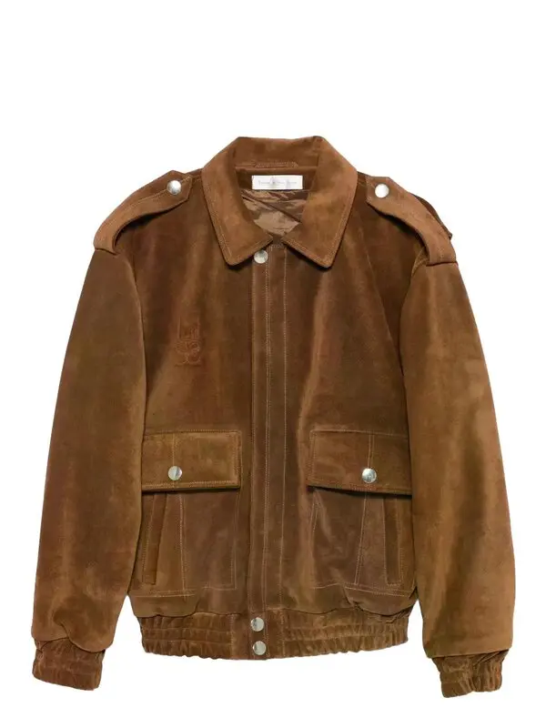 LUDOVIC DE SAINT SERNIN Robert Patch Pocket Bomber - Brown