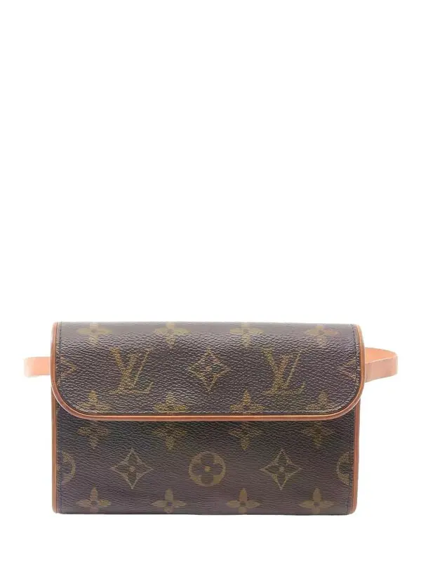 LOUIS VUITTON Florentine Monogram Clutch Bag - Brown