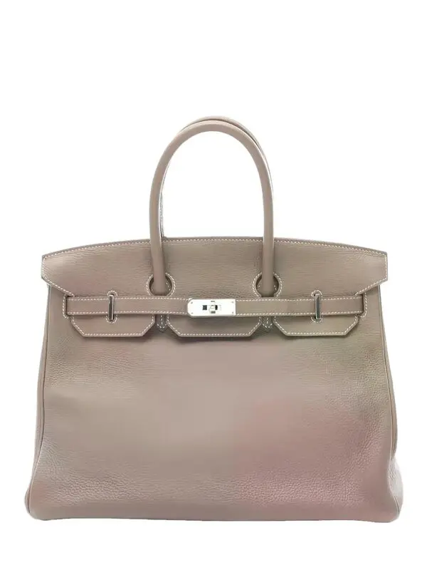 Hermès 2014 35 Birkin Tote Bag - Grey