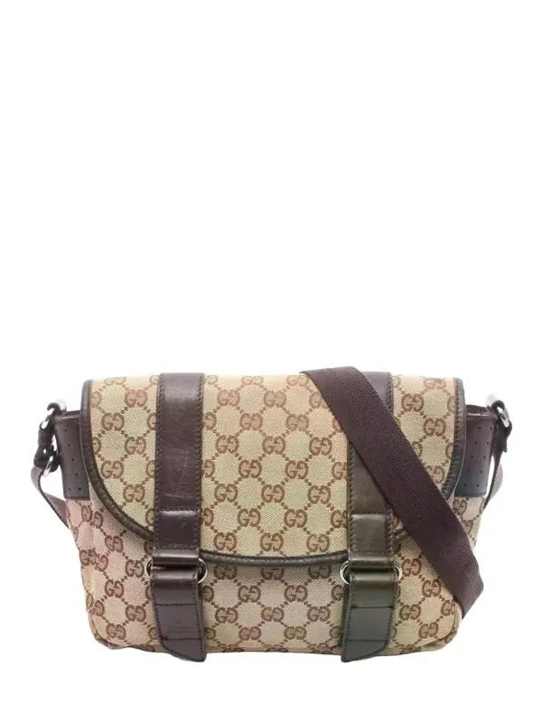 Gucci 2000s Gg Supreme Canvas Shoulder Bag - Neutrals